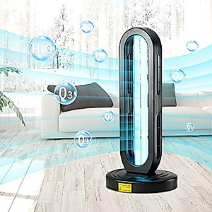 UV Light Sanitizer Deodorizer for Odor Room Air Freshener Disinfection Light Germicidal lamp Ozone Sterilizer Lamp (Remote Control) 99.99% Sterilization Rate 38W 110 V