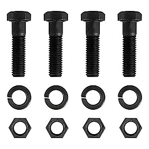 CURT 48231 Pintle Hook Hitch 60,000 lbs, Fits 2-1/2 to 3-Inch Lunette Ring, Direct Mount Only, CARBIDE BLACK POWDER COAT