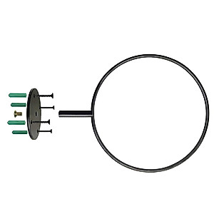 Calenzana 2 Pack Sports Ball Holders Wall Mount Display Rack for Basketball Volleyball Rugby Soccer, Steel, Black