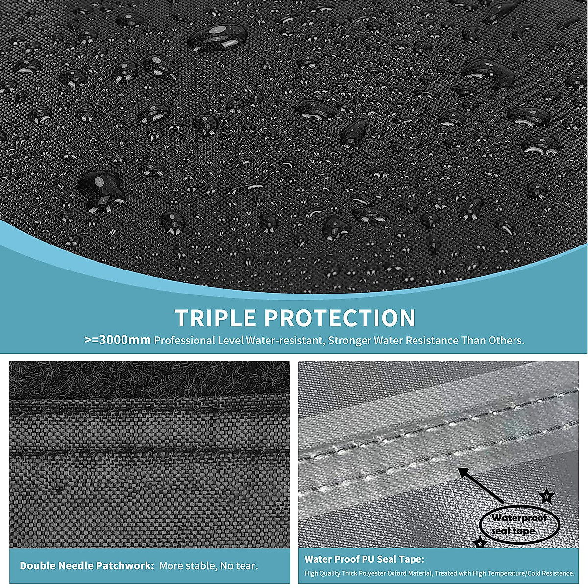 2NLF Air Conditioner Cover for Outside Units-AC Cover >=3000mm Water-Resistant Anti-Hail Windproof Design-Full Winter Outdoor Protection Fits up to 36 x 36 x 39 inches …