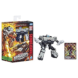 Transformers Toys Generations War for Cybertron: Kingdom Deluxe WFC-K33 Autobot Slammer Action Figure - Kids Ages 8 and Up, 5.5-inch