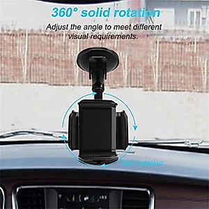XBWEI Long Arm Windshield Dashboard Mobile Cellphone Car Mount Bracket 360 Rotation Adjustable Holder Car Mount Holder