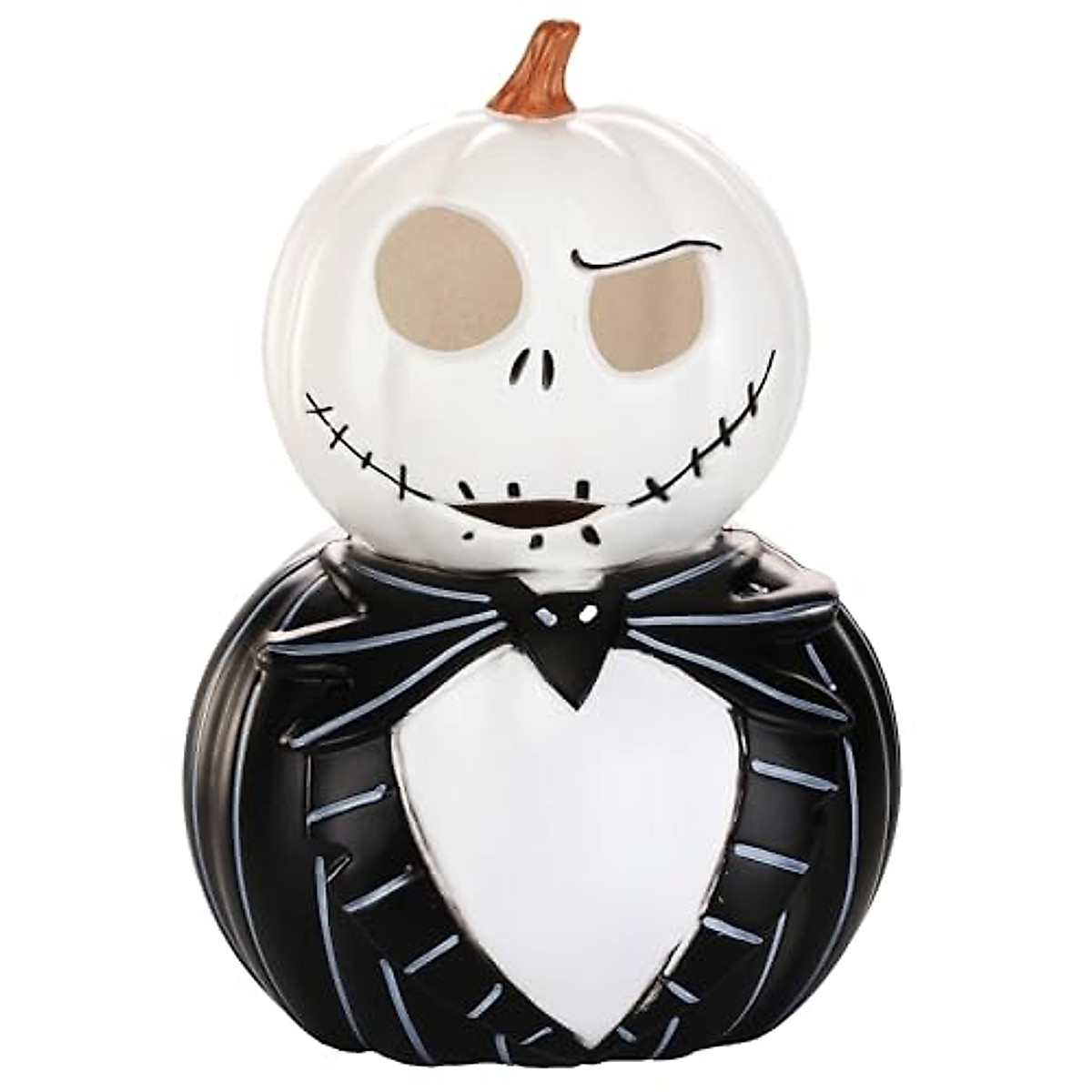 Seasons 8.25" Jack Skeleton Light Up Pumpkin Halloween Decoration, Standard