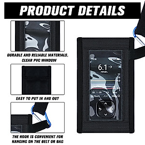 Kosiz 2 Pack Blood Glucose Meter Case with Lanyard Compatible with Dexcom G7 Glucose Monitor Pouch with Viewing Window for Diabetic Accessories Supplies (Black)