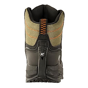 Korkers Greenback Wading Boots - Packed with The Essentials - Includes Interchangeable Kling-On & Studded Kling-On Soles - Size 8