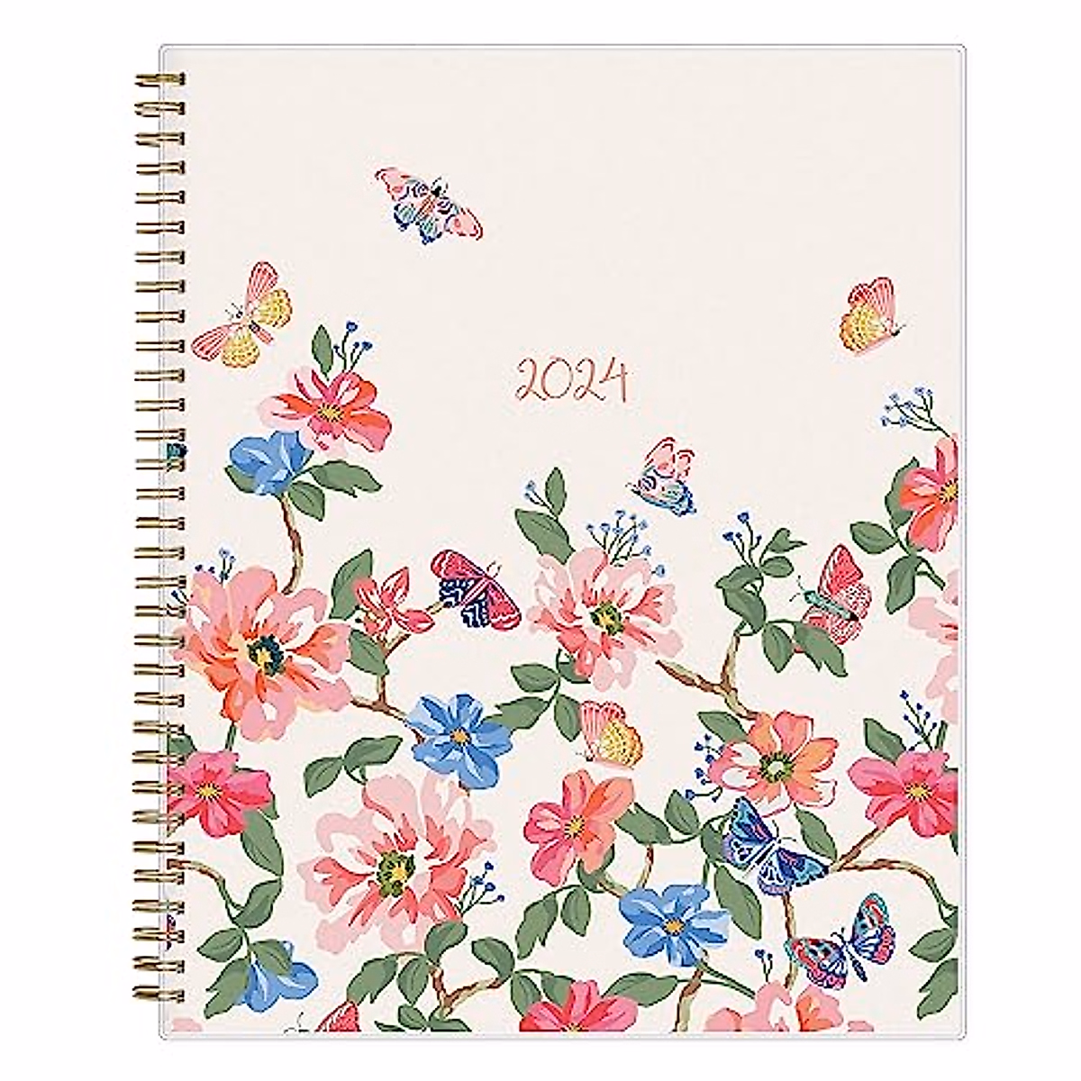 Blue Sky 2024 Weekly and Monthly Planner, January - December, 8.5" x 11", Frosted Cover, Wirebound, Fly By (140195-24)