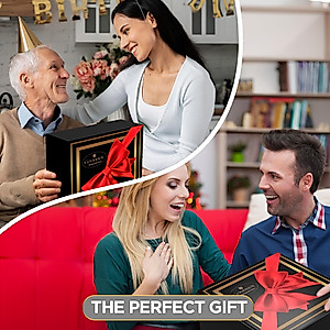 GOODHOY - Bamboo 9" Charcuterie Board Gift Set including 4 Knives-Wine Accessories Box-2 Bamboo Coasters - Complete Cheese Board Set - Unique Gift for All Occasions - Housewarming Gift - Weddings