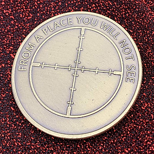 Exquisite Collection of Commemorative Coins PlayerUnknown's Battlegrounds Sniper Sight Bronze Commemorative Coin Game Coin Antique Coin Collection Gold Coin