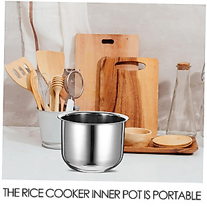 Anneome Rice Cooker Inner Pot Replacement Non Stick Liner for Electric Rice Cooker Cooking Pot for Meal Prep Kitchen Accessory for Cooked Rice