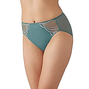 Wacoal Women's Evocative Edge Hi Cut Brief Panty, Sagebrush, X-Large