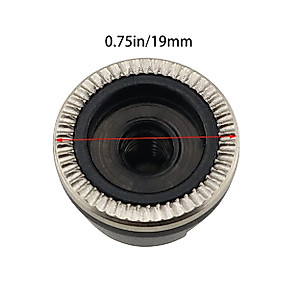 Ruiwaer 2PCS Quick Release Rod Nut M5 Screw Non-Slip Nut Mountain Bike Quick Release Shaft All Aluminum Alloy Nut Bicycle Quick Release Lever Nut Fixed Gear Road Bike Modified Parts, Black