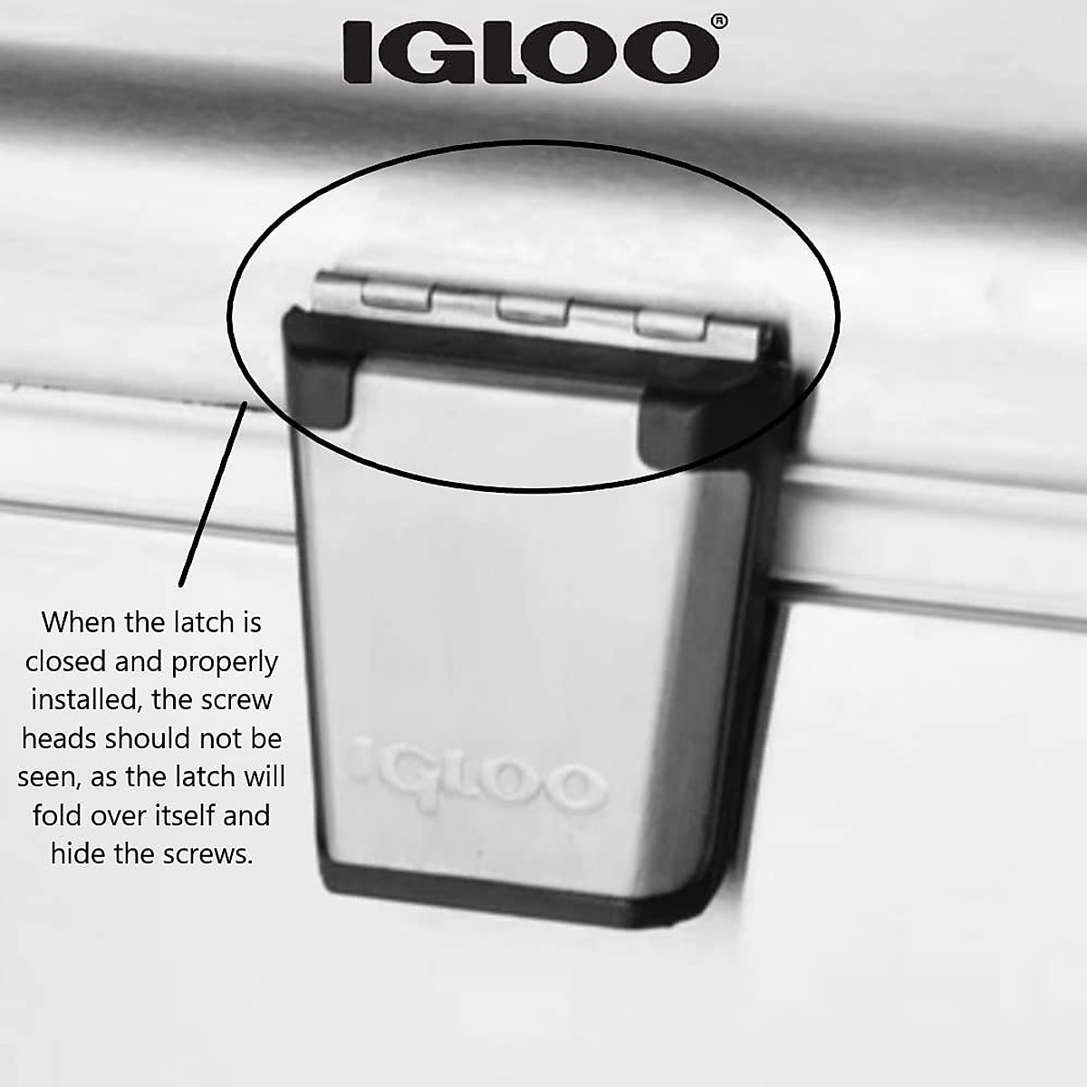 Igloo Cooler Stainless Steel Latch with 2-Screw Winged Post (2-pk)