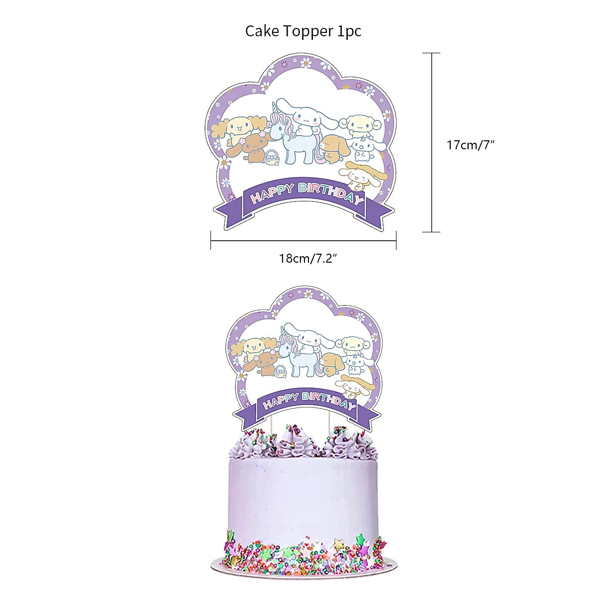 Cinnamoroll Party Themed Decorations, Cinnamoroll Dog Birthday Supplies