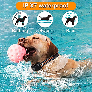 GUIASIPULE 4 Safe Training Modes Waterproof Dog Training Collar, 3300FT Dog E Collar with Remote (for 8-120lbs Dogs), Shock Collar for Large (60-100lbs) Medium(40-60lbs) Small(15-30lbs) Dogs