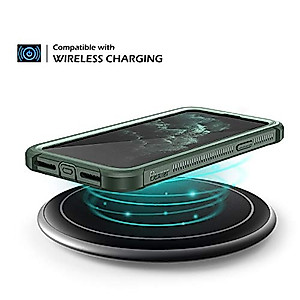 Dexnor iPhone 11 Pro Case with Screen Protector Clear Rugged Full Body Protective Shockproof Hard Back Defender Dual Layer Heavy Duty Bumper Cover Case for iPhone 11 Pro 5.8" - Green