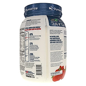 Dymatize ISO 100 Hydrolyzed Whey Protein Isolate - Strawberry- 1.6 lbs