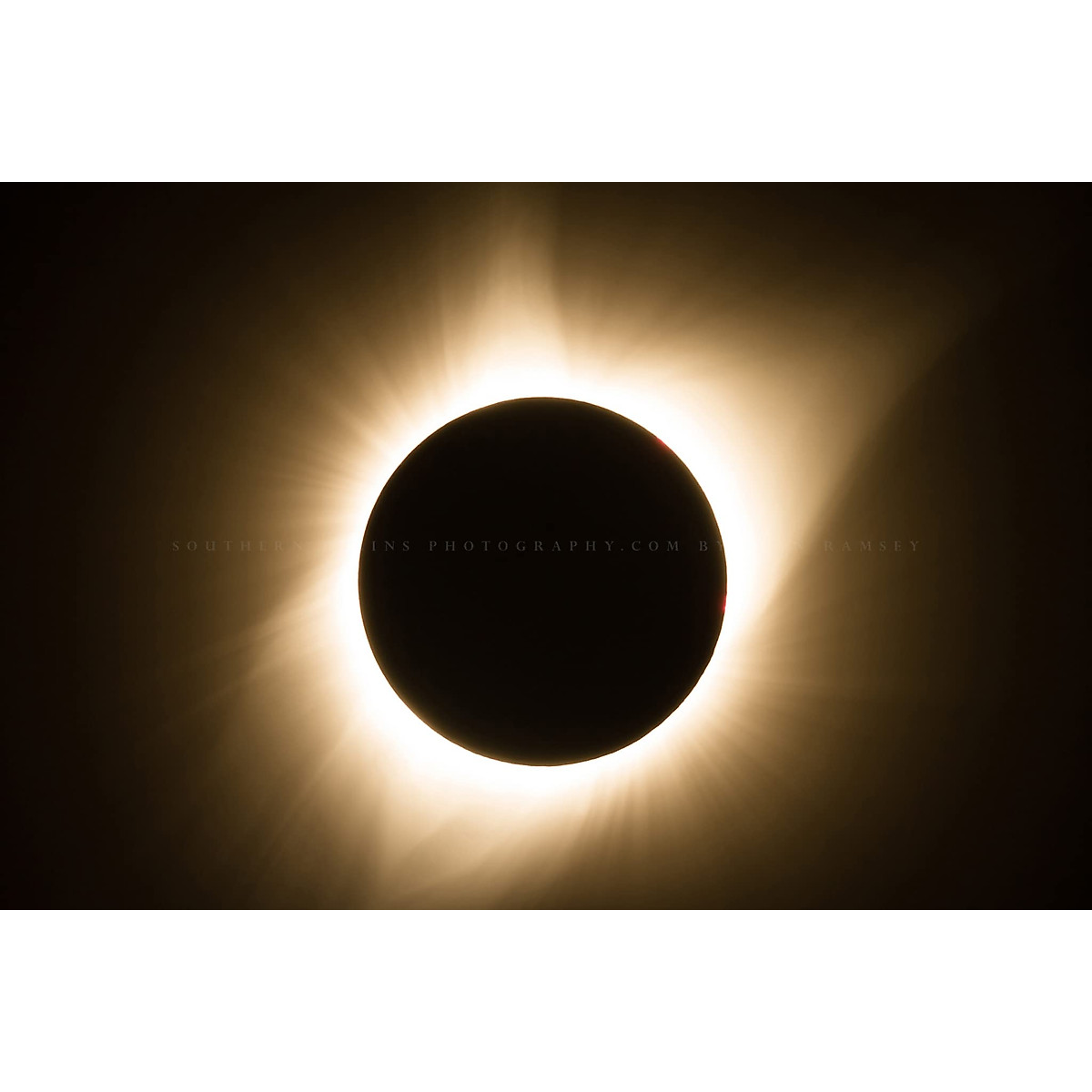 Celestial Photography Print (Not Framed) Picture of Total Solar Eclipse at Totality Sun Moon Wall Art Science Nature Decor (5" x 7")
