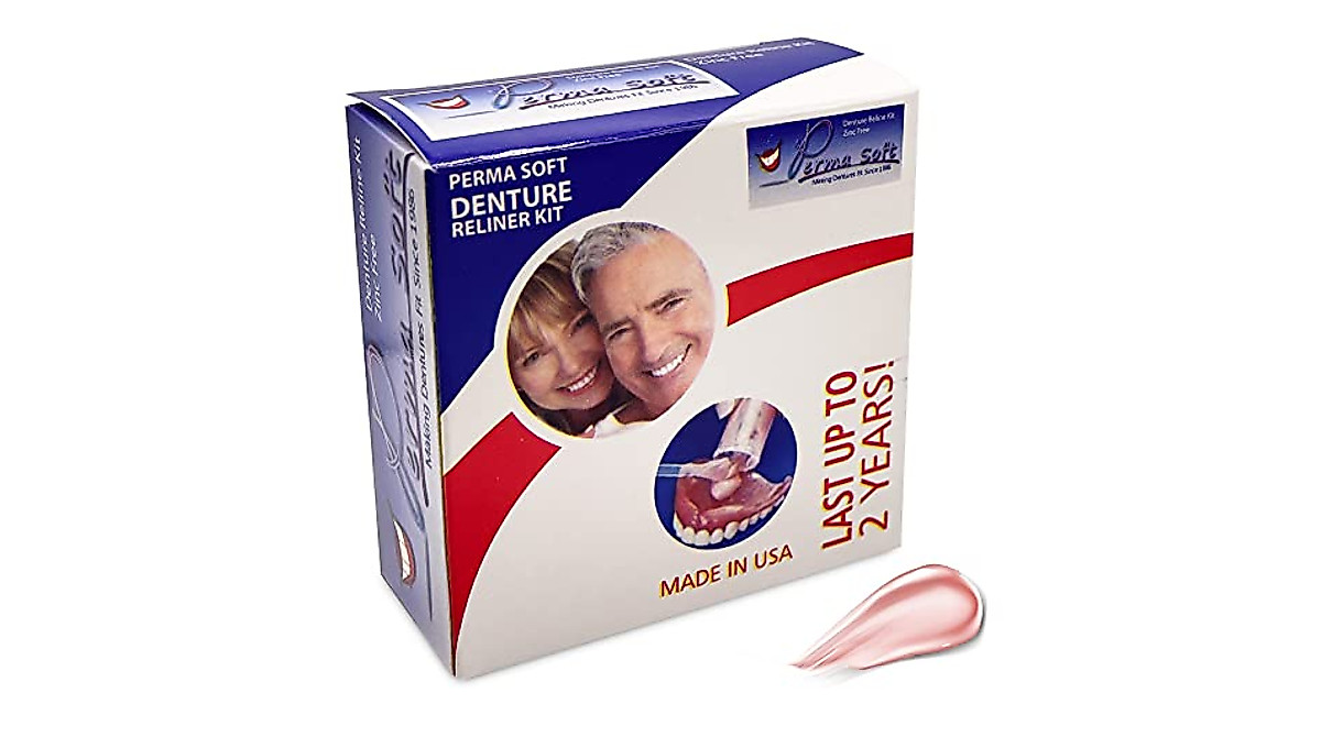 Perma Soft Denture Reliner Kit: Secure Fit Up to 2 Years