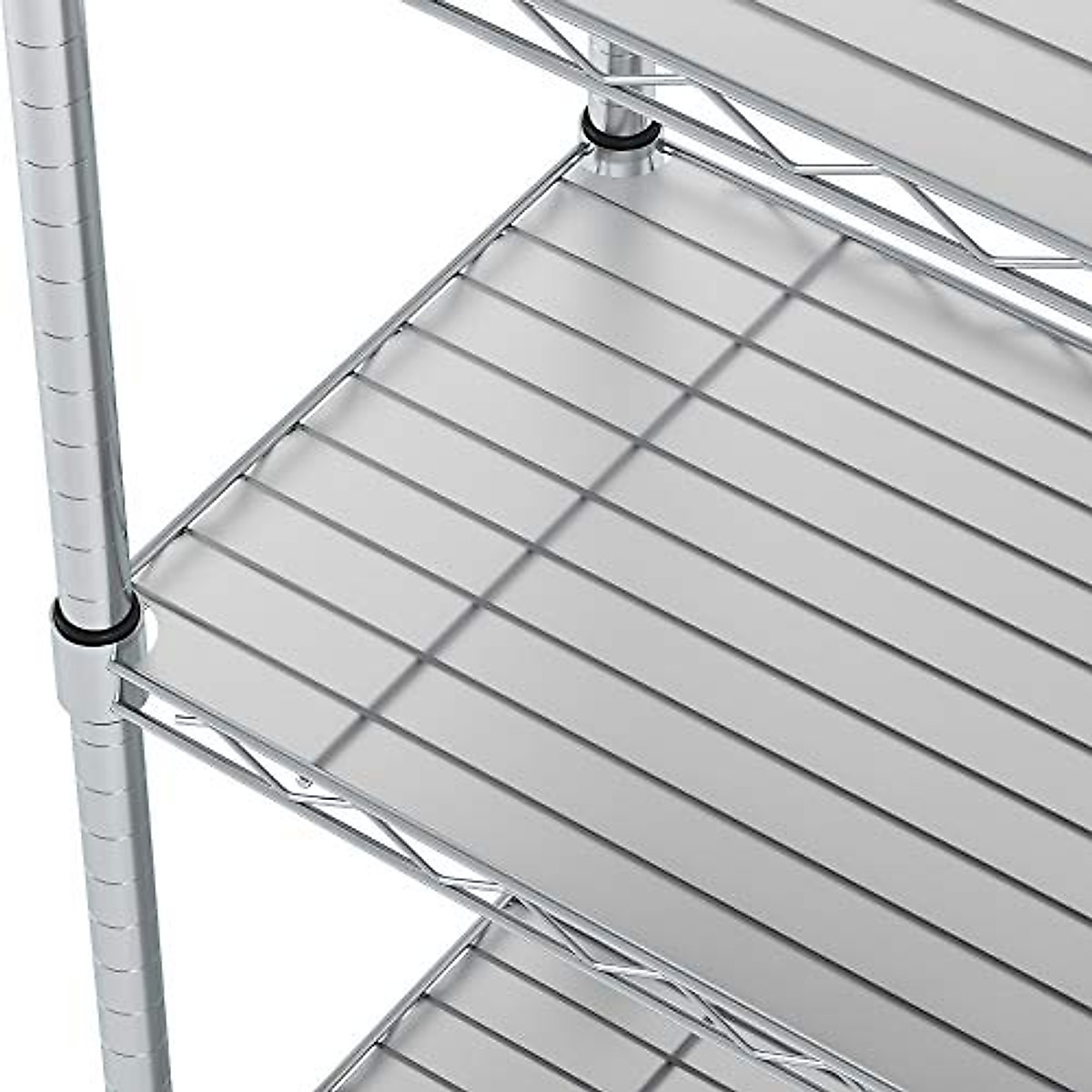 Thirteen Chefs Industrial Shelf Liners 18 x 18 Inch, 5 Pack Set for Wired Shelving Racks, Clear Polypropylene