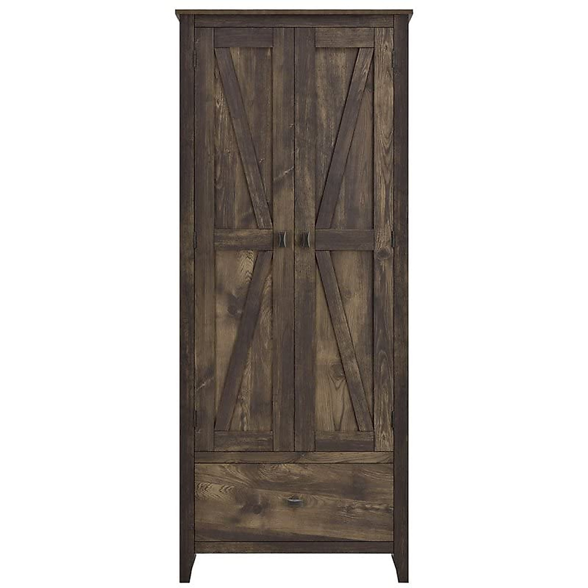 Ameriwood Home Farmington Wide Storage Cabinet, 30", Rustic
