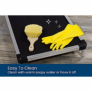 K9 Ballistics Chew Proof Elevated Dog Bed XXL - Chewproof - Aluminum - Ripstop Ballistic Fabric - Indestructible, Heavy Duty Dog Bed - Fits Inside XX-Large Crates 50"x33", Obsidian Black