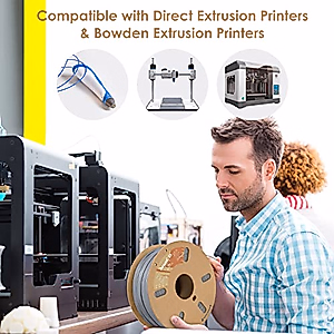 TPU Filament 1.75mm Black and Gray Bundle, DURAMIC 3D TPU Flexible Filament 95A, Soft TPU 3D Printing Filament, 1kg Spool, Dimensional Accuracy +/- 0.05mm, Black 1 Pack