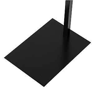 Black Adjustable Single Costumer (Adjustable from 48" to 72") - Holds Up to 25 Pounds - Perfect to Showcase a Single Outfit - A Great Fit for Thrift Shops and Large Retail Stores