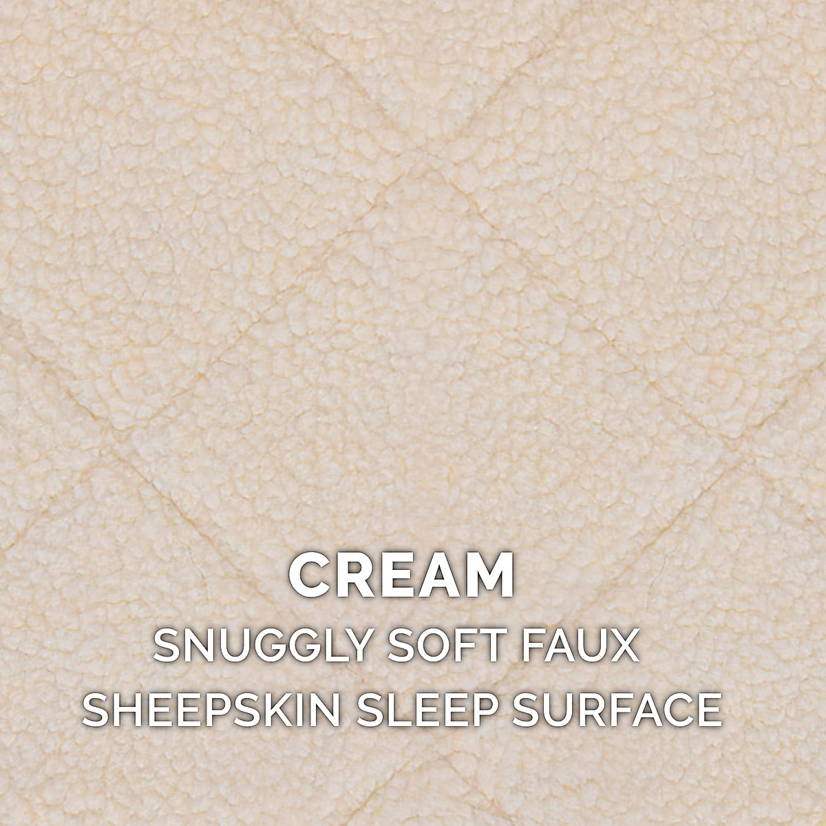 Furhaven Dog Bed for Medium/Small Dogs & Indoor Cats, 100% Washable, Sized to Fit Crates - Sherpa Fleece Bolster Crate Pad - Cream, Medium