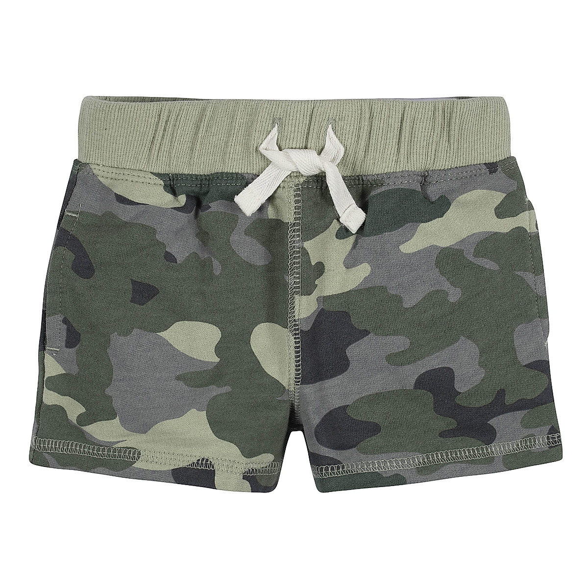 Gerber Baby Boy's Toddler 3-Pack Pull-On Knit Shorts, Green Camo, 5T