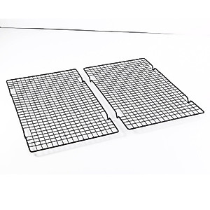 Baker's Secret 1061483 10-by-16-Inch Nonstick Cooling Rack, Set of 2