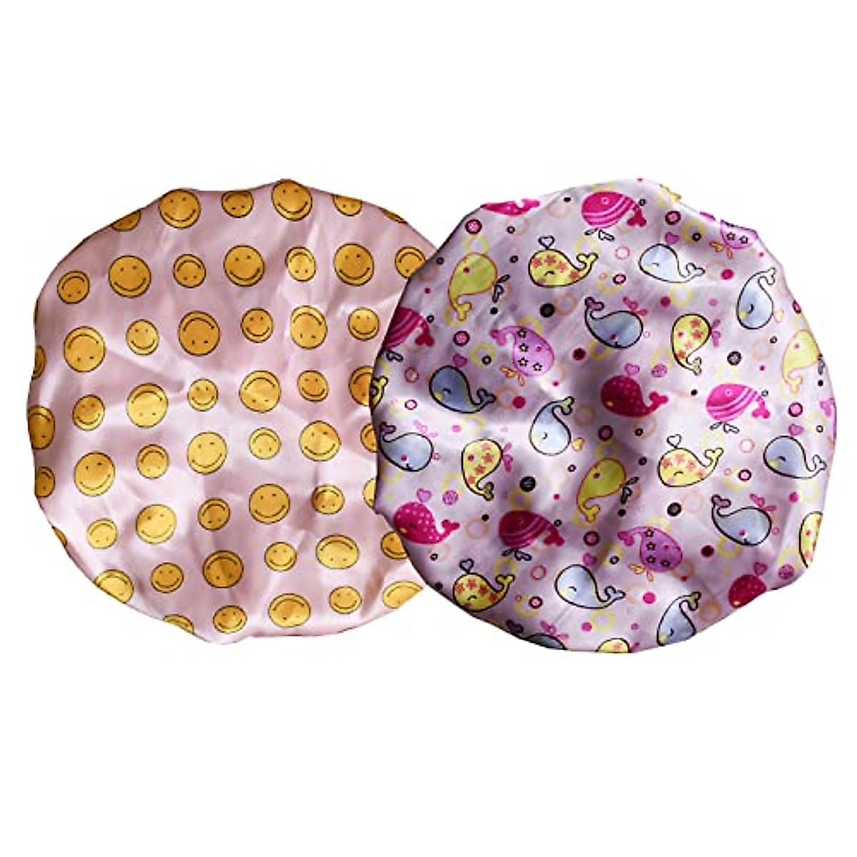 2pcs Pack Baby Bonnet Kids Bonnet Infant Satin Silk Hair Bonnets For Girls Boys Toddler newborn infants with tie band bow 6-12 months