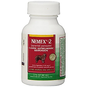Pfizer Nemex 2 - Puppy Wormer (Pyrantel Pamoate) 2oz 60ml
