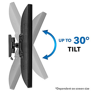 MOUNT-IT! RV TV Mount with Dual Wall Plates | No-Rust Quick Release Aluminum Mounting Bracket for Indoor Or Outdoor Use | Low-Profile Full Motion Arm, 33lbs Capacity | Up to VESA 200x200mm