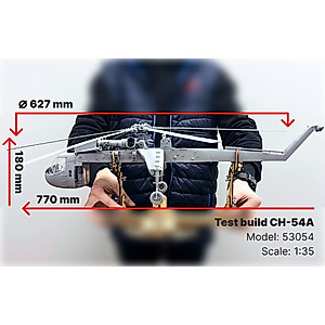 ICM 53054 — Sikorsky CH-54A Tarhe, US Military Heavy Helicopter Model Kit — Plastic Model Kit in 1:35 Scale — Highly-Detailed Replica of The Original Sikorsky CH-54A Tarhe