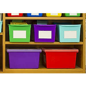 Storex Lids for Storex 4 Gallon Small Storage Bin, Translucent, 6-Pack (61405A06C)