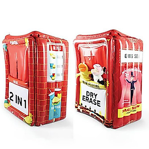 Upper Midland Products Inflatable Puppet Theater and Drive Thru - Puppet Show Theater for Kids with Dry Erase Board - Puppet Show for Kids- Reversible Toddler Drive Thru Play - 28" x 20" x 41"Inches