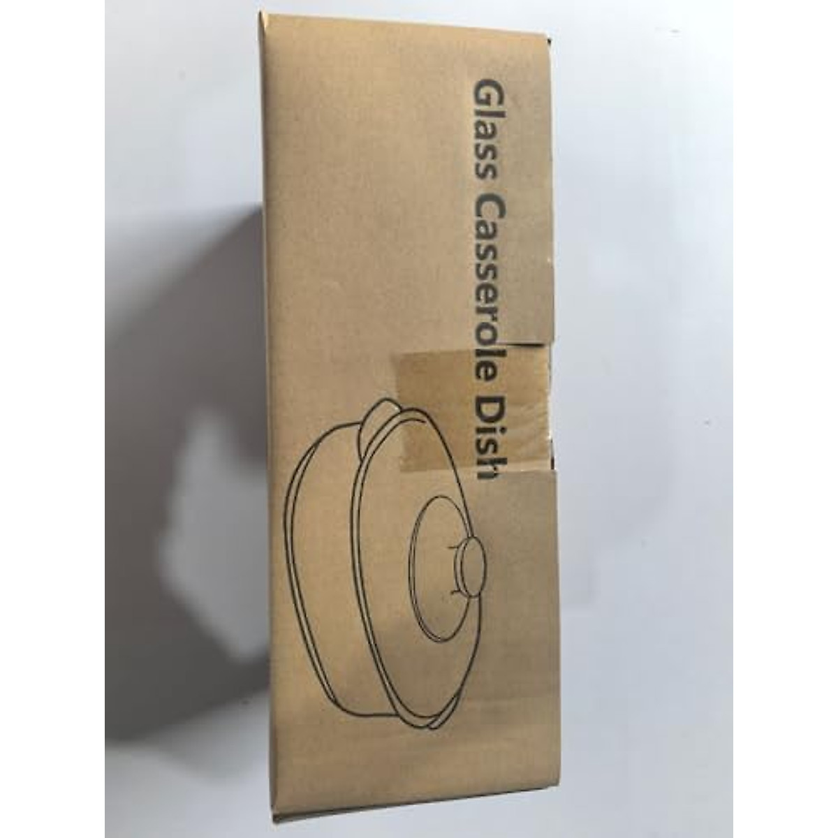 Luvan 2.8L/3Qt Glass Casserole Dish with Lid, Ribbed Oval Glass Baking Dish for Oven & Microwave, Clear Lead-Free Covered Casserole Cookware, Versatile Deep Glass Food Container for Baking, Cooking