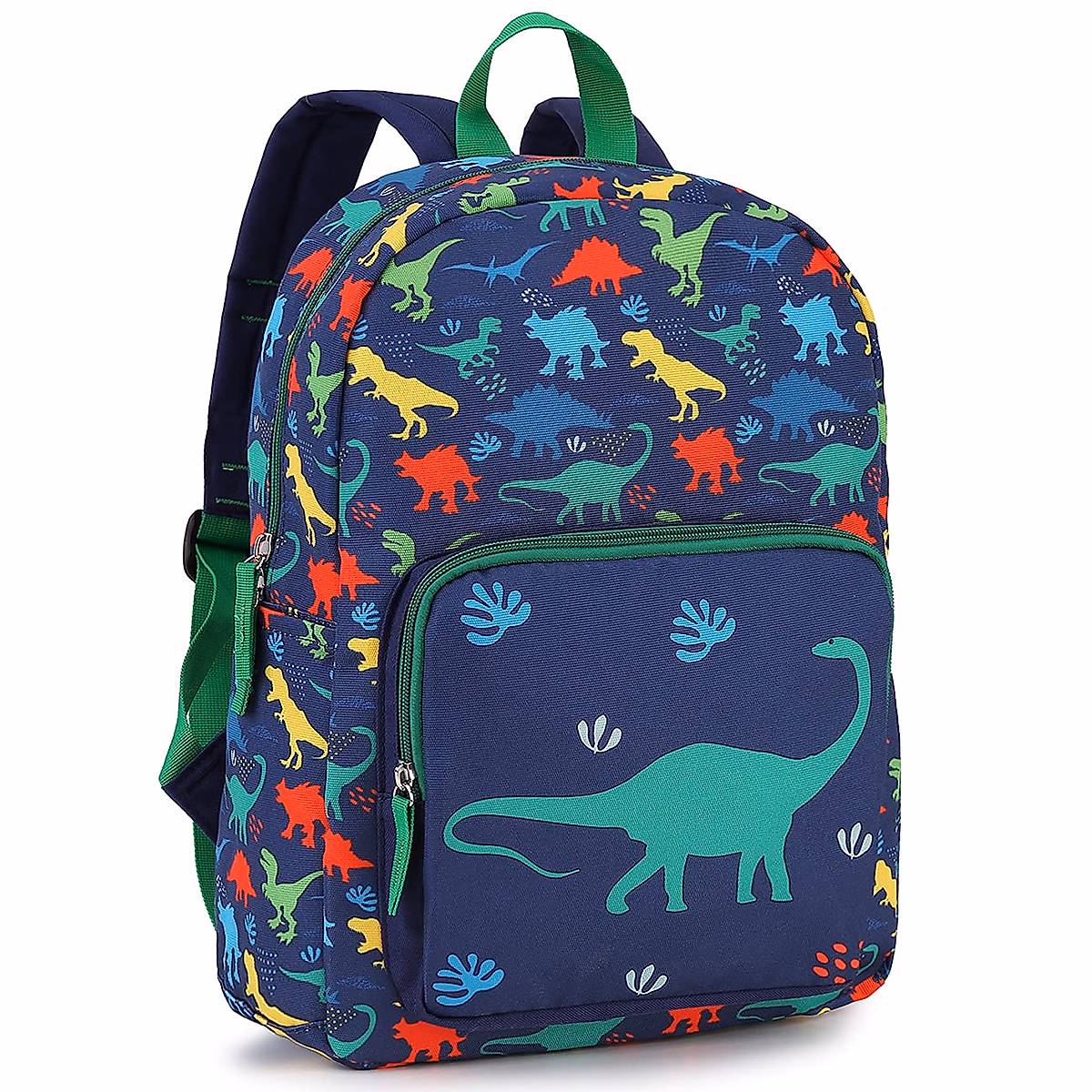 RAVUO Dinosaur Backpack, Water Resistant Cute Lightweight Small Backpack for Little Kids Boys Kindergarten Preschool Bookbag Toddler Backpack with Chest Strap