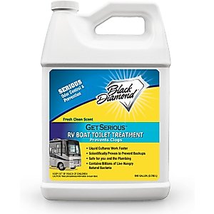 Black Diamond Stoneworks GET SERIOUS RV,Boat,Camper Chemical Toilet Holding Tank Treatment&Deodorizer.Works Faster Than Tablets or Packs in Grey&Black Water. Concentrated with Stress Relief Fragrance