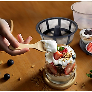 Euro Cuisine Greek Yogurt Maker with Premium Stainless Steel Yogurt Strainer Kit, Makes 8 Cups of Greek Yogurt in Hours