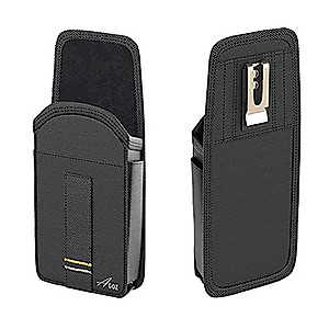 AGOZ Case Pouch for Zebra MC3300 MC3200 MC9500 MC2200 MC2700 Barcode Scanner Holster Mobile Computer (NOT for Trigger Grip),Motorola MTS2000,MT1000,MT500 Radio Holder With Belt Clip Loop 8" x 3.2" x2"