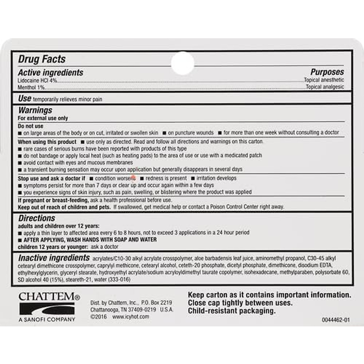 Icy Hot Max Strength Pain Relief Cream with Lidocaine Plus Menthol, 2.7 Ounces