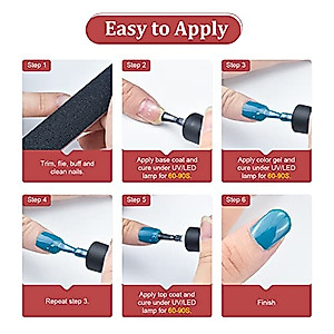 JODSONE Gel Nail Polish Kit with U V Light 32 Colors Gel Polish Nail Kit Soak Off Gel Nail Set Manicure Tools Nail Gel Kit Gifts for Women