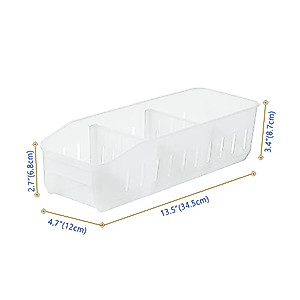 Poeland Fridge Bins, Storage Organizer Containers for Refrigerator, Pantry, Drawer and Kitchen Cabinets 3 Pack