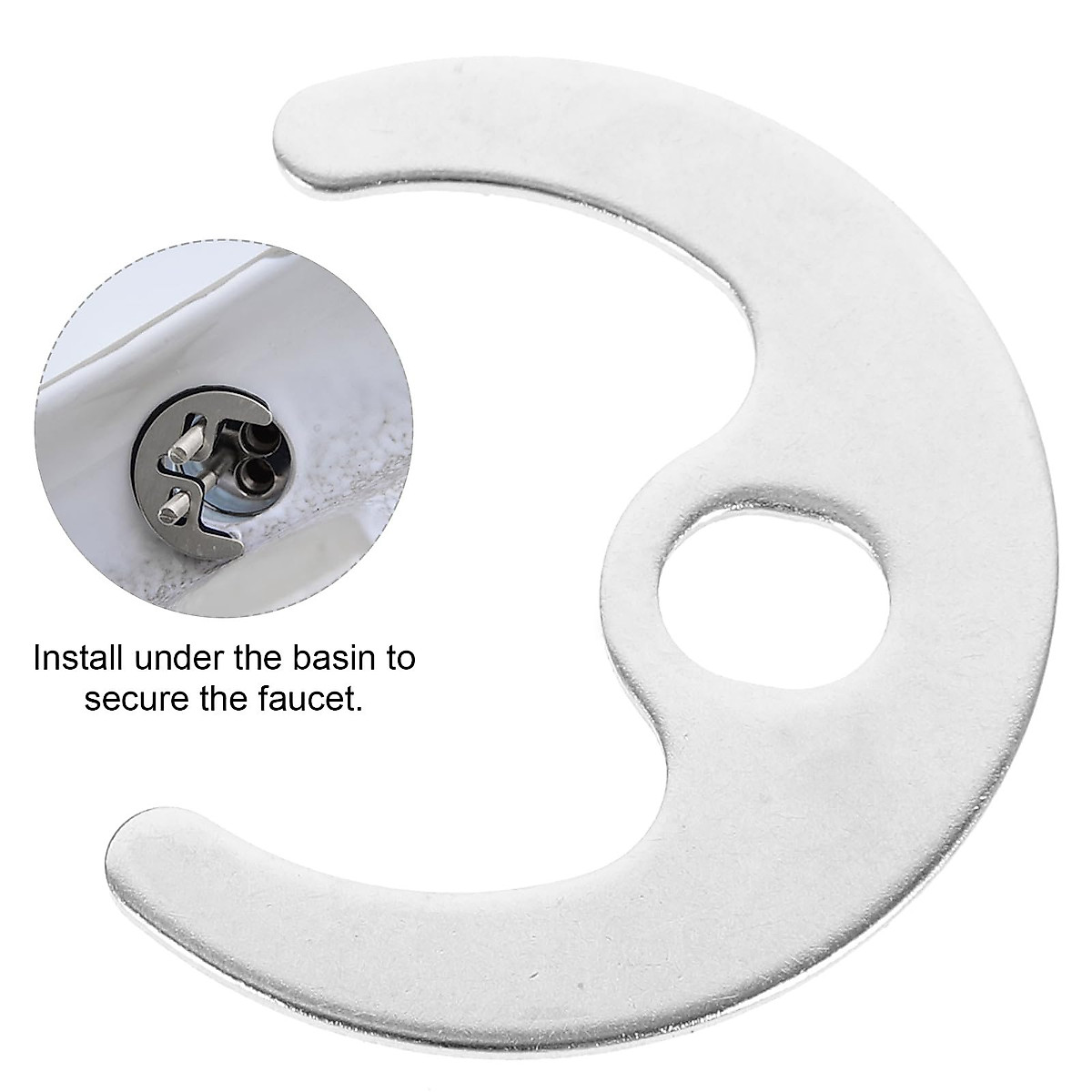 DOITOOL Faucet Fixing Bracket 1 Set Faucet Mounting Nut and Washer Faucet Lock Nut Faucet Mounting Kit Stainless Steel Kitchen Faucet Fastener Accessories for Kitchen Tap Sink Replacement Repair