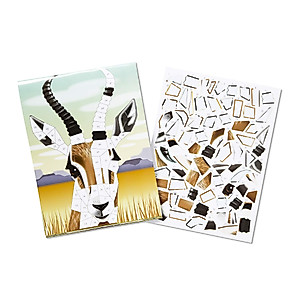 Melissa & Doug Mosaic Sticker Pad Bundle Play Set 3-Pack: Safari, Ocean and Nature - 12 Scenes Each
