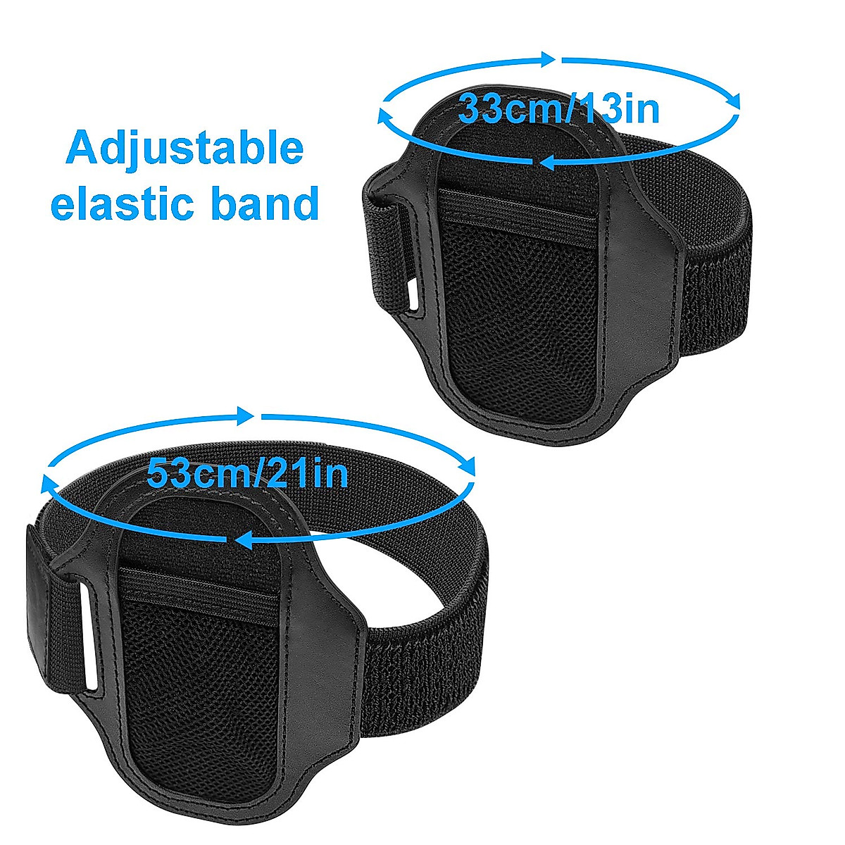 FASTSNAIL 2 Packs Leg Strap Compatible with Nintendo Switch Sports/Ring Fit Adventure, 2 Sizes Adjustable Velcro Straps Compatible with Nintendo Switch & OLED Model Controller Games Accessories