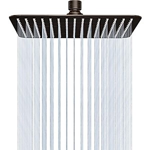 SR SUN RISE 12 Inch Brass Rain Shower Head Oil Rubbed Bronze High Pressure Rainfall Showerhead Water Saving