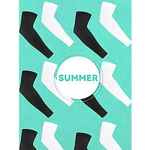 Boao 10 Pairs Cooling Sun Sleeves UV Protection Arm Sleeves Arm Cover Sleeve for Men Women (,)