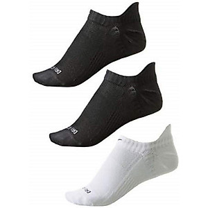 Nike Lady Dri-Fit No Show Running Socks (3 Packs) - Medium - Black